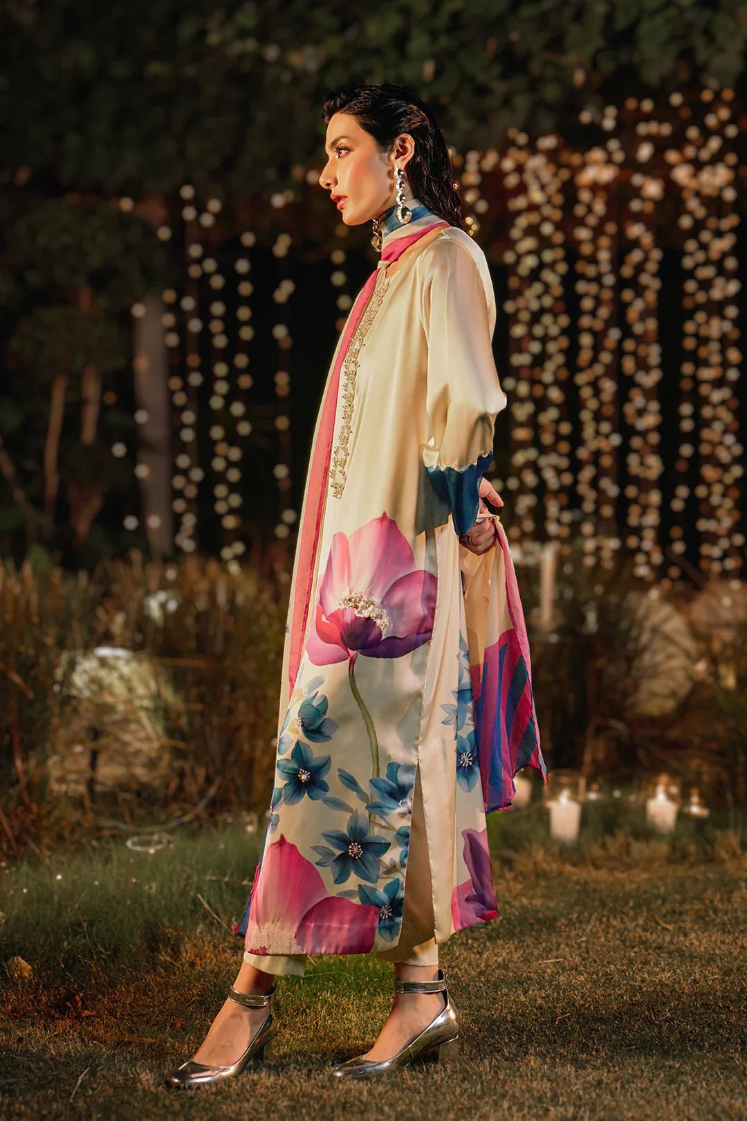 Lulusar Silk Hand Embroidered Unstitched Collection Nual Long – Pehnawa