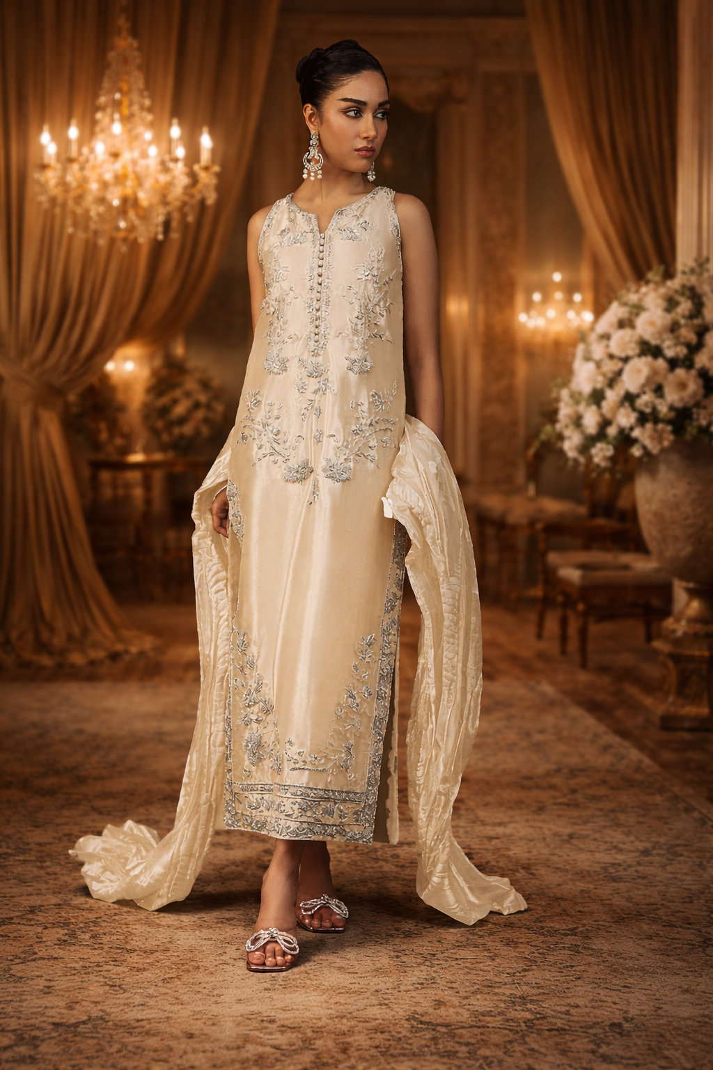 Ayesha Somaya - Luxury Mysoori Embroidered 3 Piece Unstitched - Ayra 1 ...